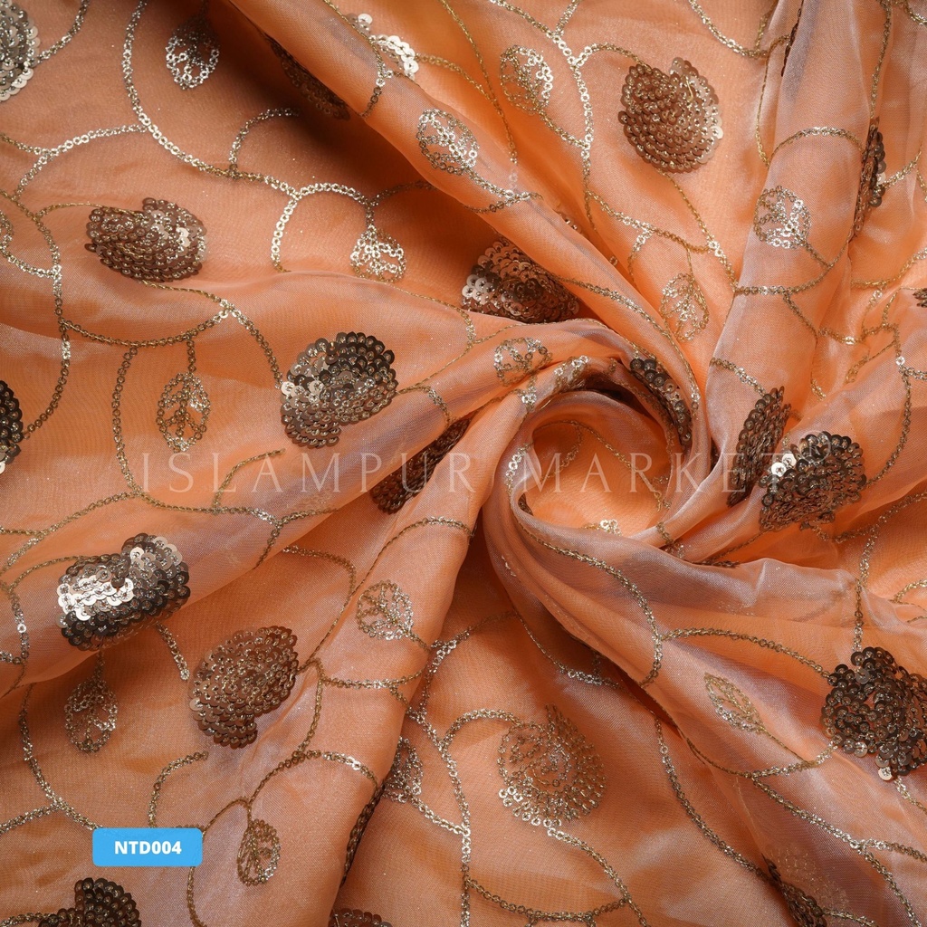 Indian Tissue Design Fabric - NTD004 | Islampur Market