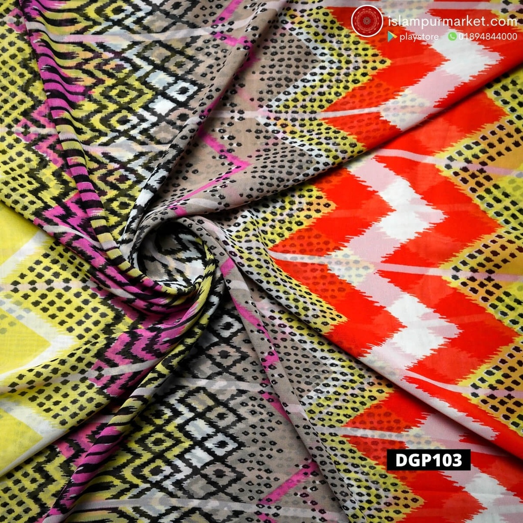 Double Georgette Print - DGP103 | Islampur Market